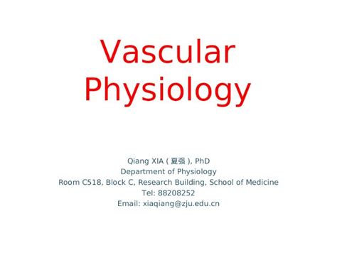 Ppt Vascular Physiology Dokumen Tips