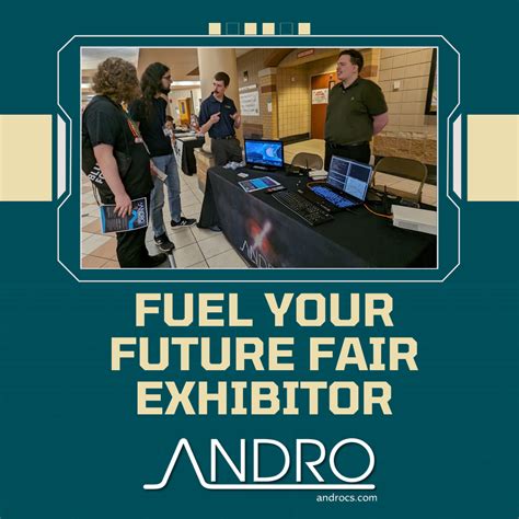 andro exhibits at project fibonacci s fuel your future fair andro