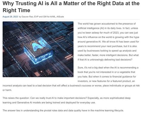 atscale on linkedin are you wondering why trusting ai is all a matter