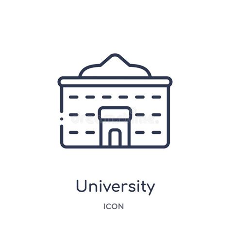 Linear University Icon From Education Outline Collection Thin Line University Vector Isolated