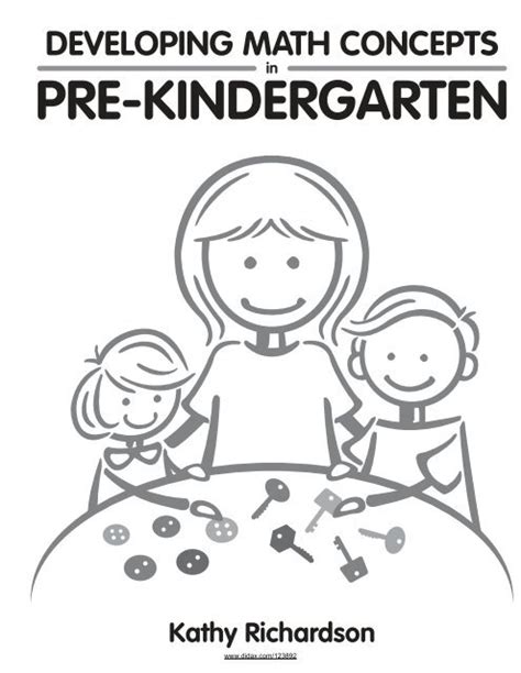 Developing Math Concepts In Pre Kindergarten