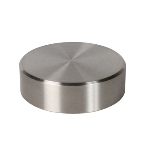 40mm X 12mm Round End Cap Brushed Nickel