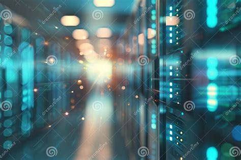 Server Room Data Center Big Data Storage Cloud Computing Technology