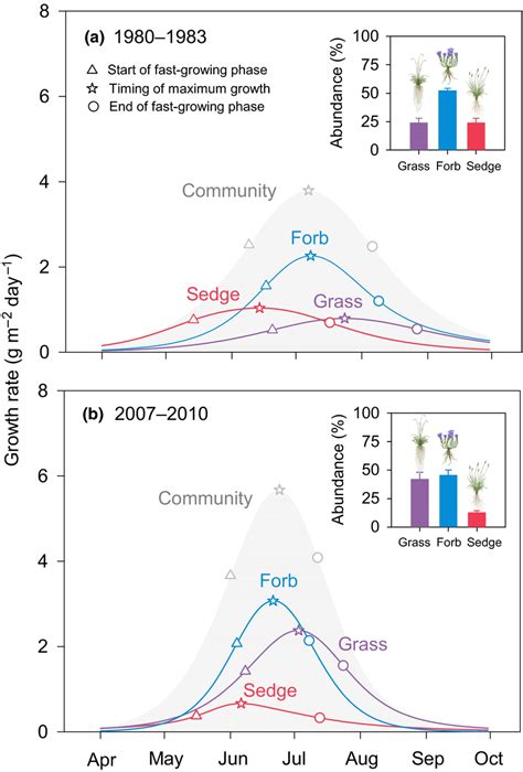 Comparisons Of Growth Patterns Of Different Plant Functional Groups