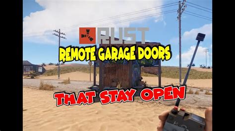 Rust Electricity Tutorial Update Rf Receiver Remote Opening Garage Door Youtube