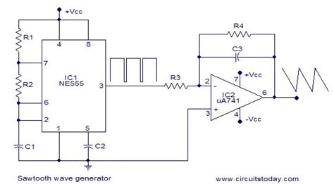 Sine Wave Generator Circuit Using 555 Timer