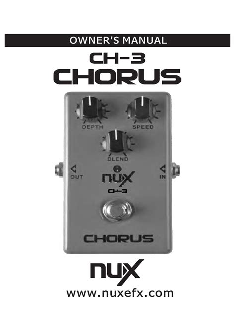 NUX - CH-3 Chorus PDF | PDF