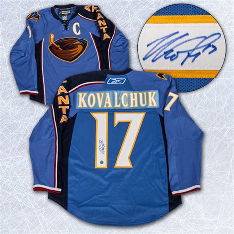 Ilya Kovalchuk Atlanta Thrashers Autographed Reebok Authentic On Ice