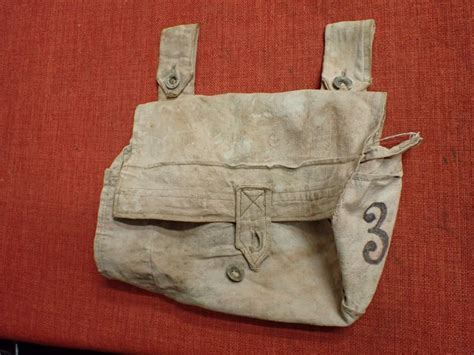Ww1 German Canvas Gas Mask Carrying Pouch Spandau Militaria Shop