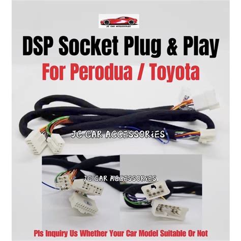 Dsp Cable Socket Plug N Play For Perodua Toyota Shopee Malaysia