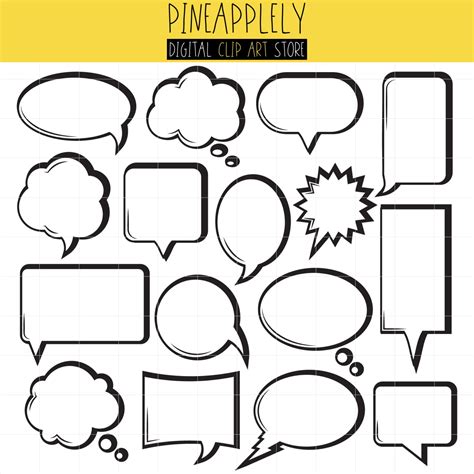 Comic Style Speech Bubbles Dialogue Box Word Clouds Comic