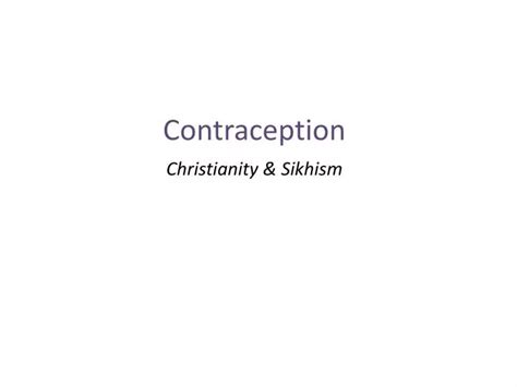 PPT Contraception PowerPoint Presentation Free Download ID