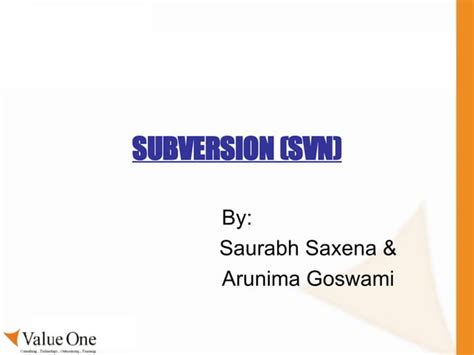 Subversion Svn Ppt