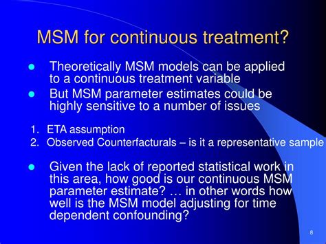 Ppt Controlling For Time Dependent Confounding Using Marginal
