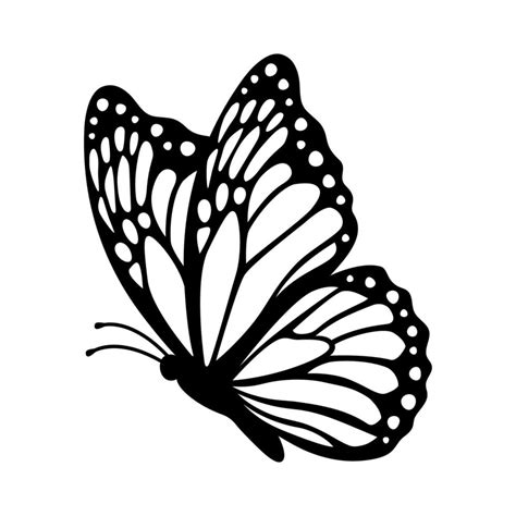 Butterfly Drawing Side Monarch Butterfly Drawing Images Browse