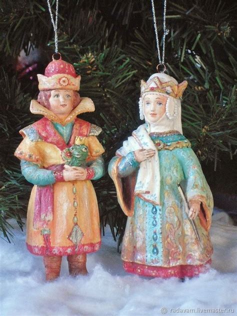 Набор ватных елочных игрушек Царевна лягушка В коробочке купить или заказать в