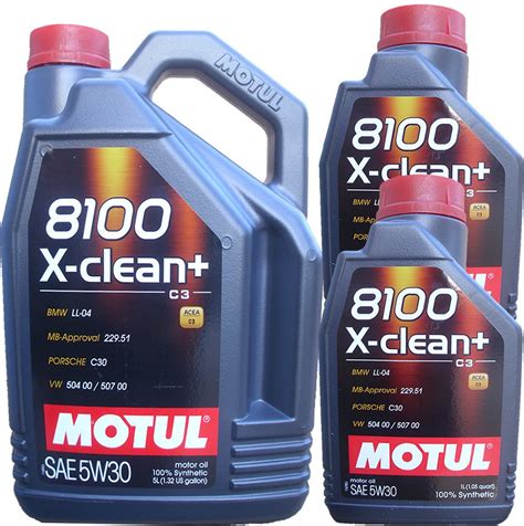 Motul 5W-30 8100 X-clean+ C3 | 7 Litres | Buy online motor oil