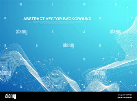 Vector Abstract Big Data Visualization Complex Data Threads Graphic