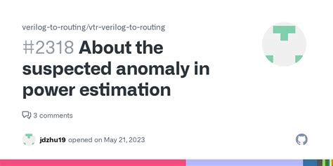 About The Suspected Anomaly In Power Estimation · Issue 2318 · Verilog
