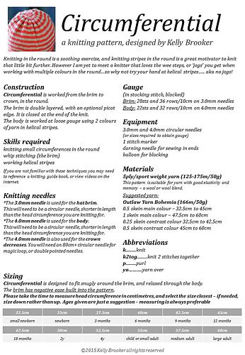 Ravelry Circumferential Pattern By Kelly Van Niekerk