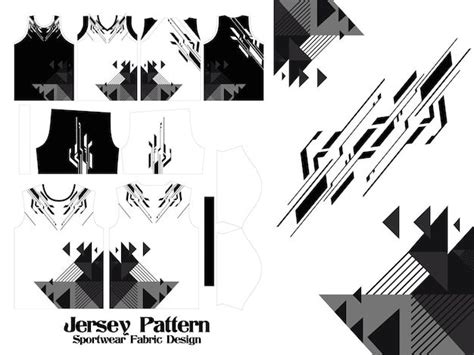 Vector Jersey Printing Pattern
