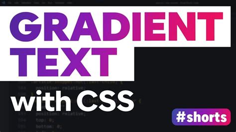 Gradient Text With Css Css Tip Of The Day Shorts Text Css Tip Of