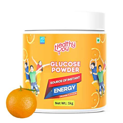 Healthy You Glucose Powder Instant Energy Drink Orange Flavour 1 Kg
