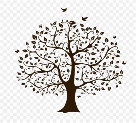 Tree Outline With Branches Clip Art