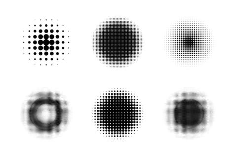 Premium Vector | Circle halftones isolated abstract dotted circles ...