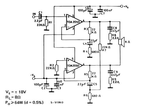 Td2050 Bridge Amplifier Circuit