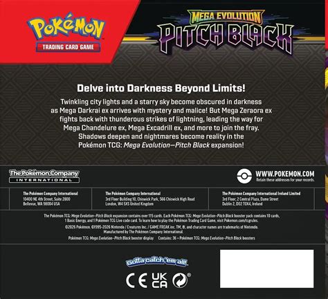 Pokémon Pitch Black Booster Box Pokécardshop