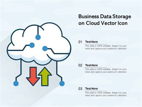 Business Data Storage On Cloud Vector Icon Ppt PowerPoint Presentation File Clipart PDF