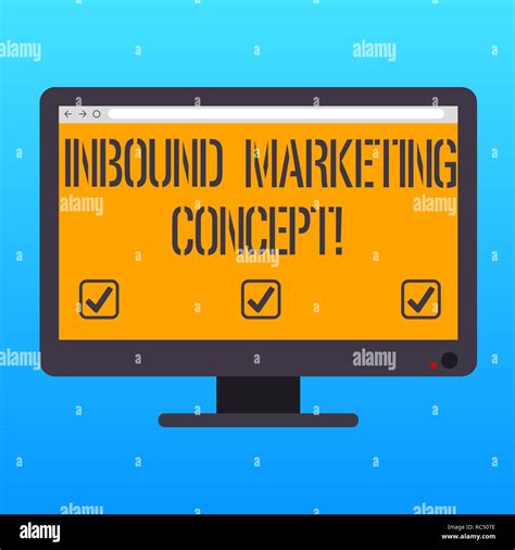 Handwriting Text Writing Inbound Marketing Concept Concept Meaning Strategy That Focuses On