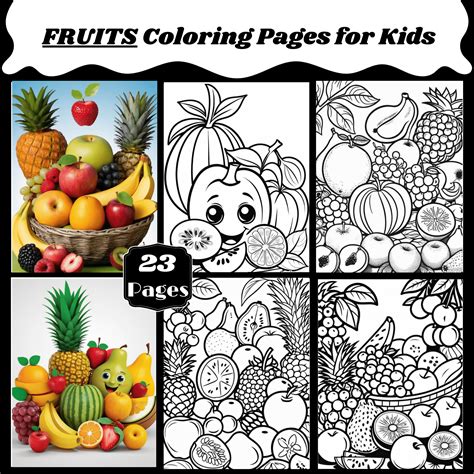 Fruits And Vegetables Basket Coloring Pages Made By Teachers