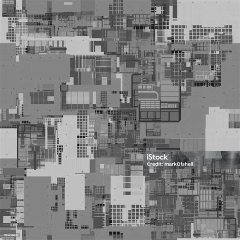 3d 모델링을 위한 8k 그레이스케일 테크 시티 사이버펑크 변위 맵 텍스처 도시에 대한 스톡 벡터 아트 및 기타 이미지 도시 도시 전사 그레이 스케일 Istock
