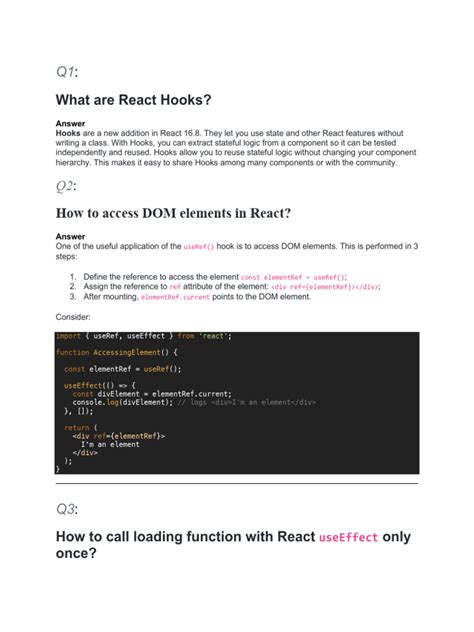 Introduction To React Hooks Pdf Computer Programming Computer