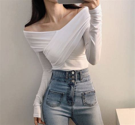 [강추 여신핏] 쫀쫀 브이넥 보트넥 셔링 반오프숄더 꼬임 긴소매 무지 기본 얇은 긴팔 투웨이 가을 티셔츠 이너티 딱붙티 달라붙는티 4color 에이블리