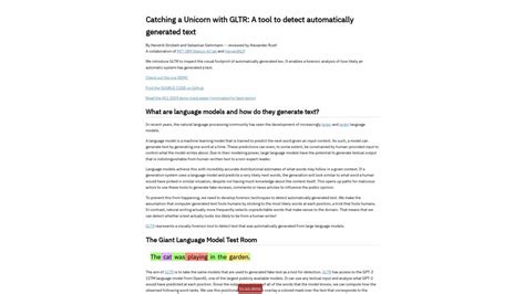 Detect Auto Generated Text With Gltr Futureen