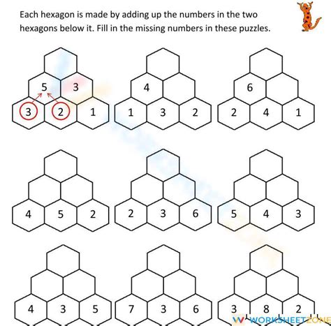 Addition Puzzle Worksheet