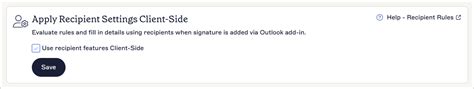 apply recipient settings client side exclaimer knowledge base