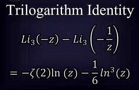 Probal Polylogarithm Calculus Lecture Video Link Youtu Be