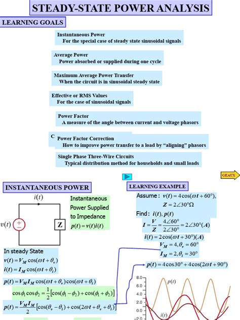 Ch9 Steady State Power Analysis Mod Pdf Electrical Impedance