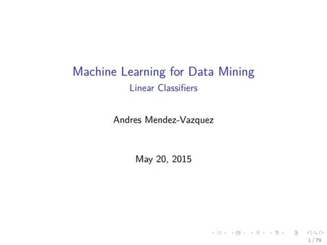 04 machine learning supervised linear classifier ppt