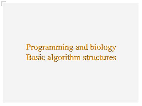 Programming In Bioinformatics Bioperl Ppt Download