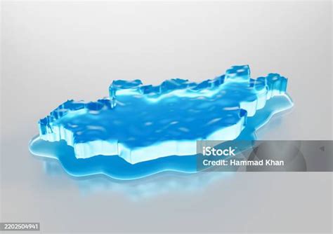 몽골의 물 얼음 지도 지구 온난화가 녹는 빙하 깊은 바다에서 푸른 물 3d 그림 3차원 형태에 대한 스톡 사진 및 기타 이미지 3차원 형태 구조 국가 지도 Istock