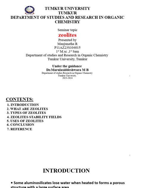 manjunath r pdf zeolite chemical compounds