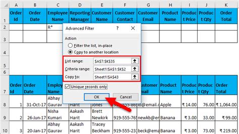 Advanced Filter In Excel Examples How To Use Advanced Filter In Excel