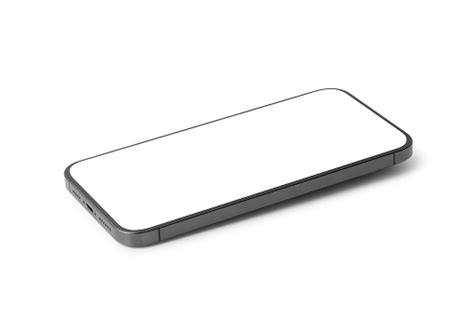 클리핑 경로와 흰색 배경에 격리 된 빈 화면으로 검은 모바일 스마트 폰 모형 응용 프로그램 또는 웹 사이트 디자인 프로젝트에 대한 모형을 사용할 수 있습니다 스마트폰에 대한