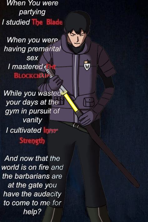 Miwa Masters The Blade Meme Rworldtrigger