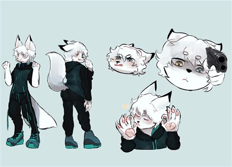 Artic Fox Oc Ref Art By Me R Anthro